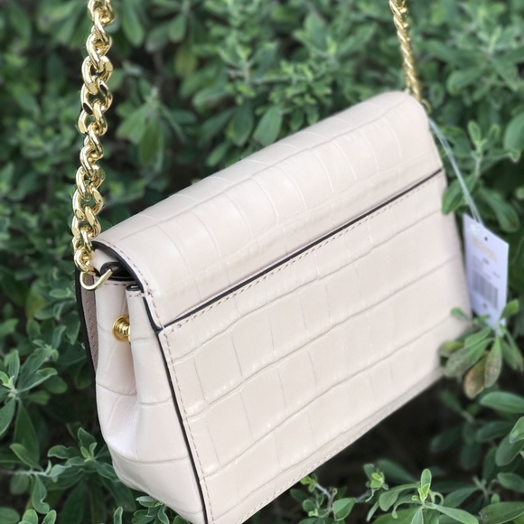 Michael Kors | Bags | Michael Kors Tina Mk Embossed Leather Crossbody ...